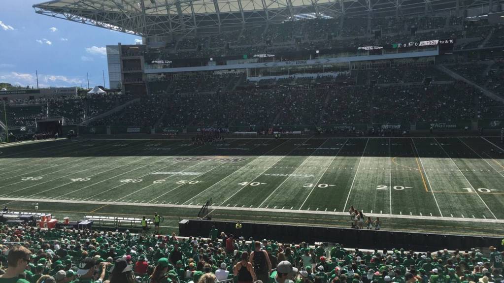 Middle (200 Level) | Saskatchewan Roughriders vs Toronto Argonauts | 10 ...
