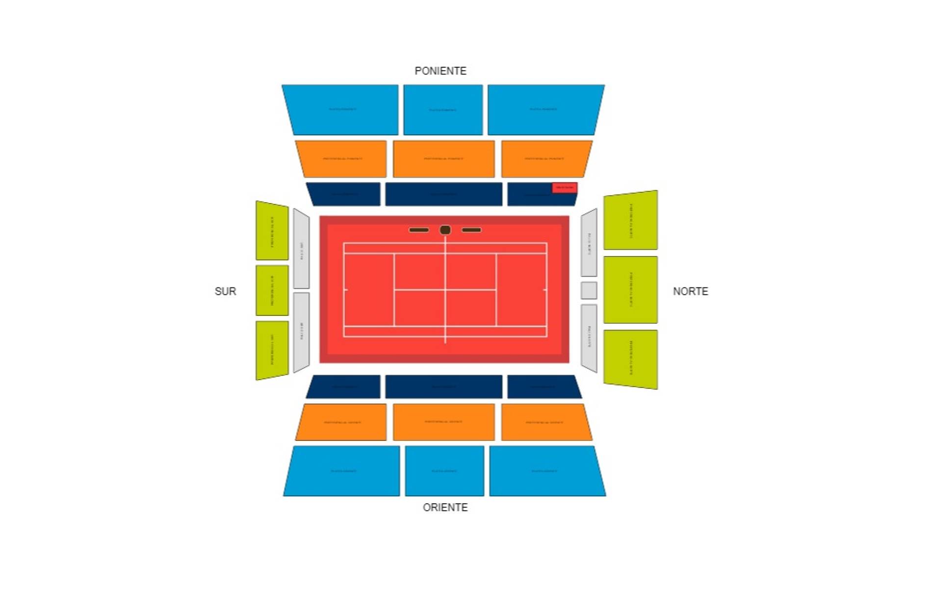 Platea Oriente/Poniente (Upper East/West Sideline) | Chile Open | 26 ...