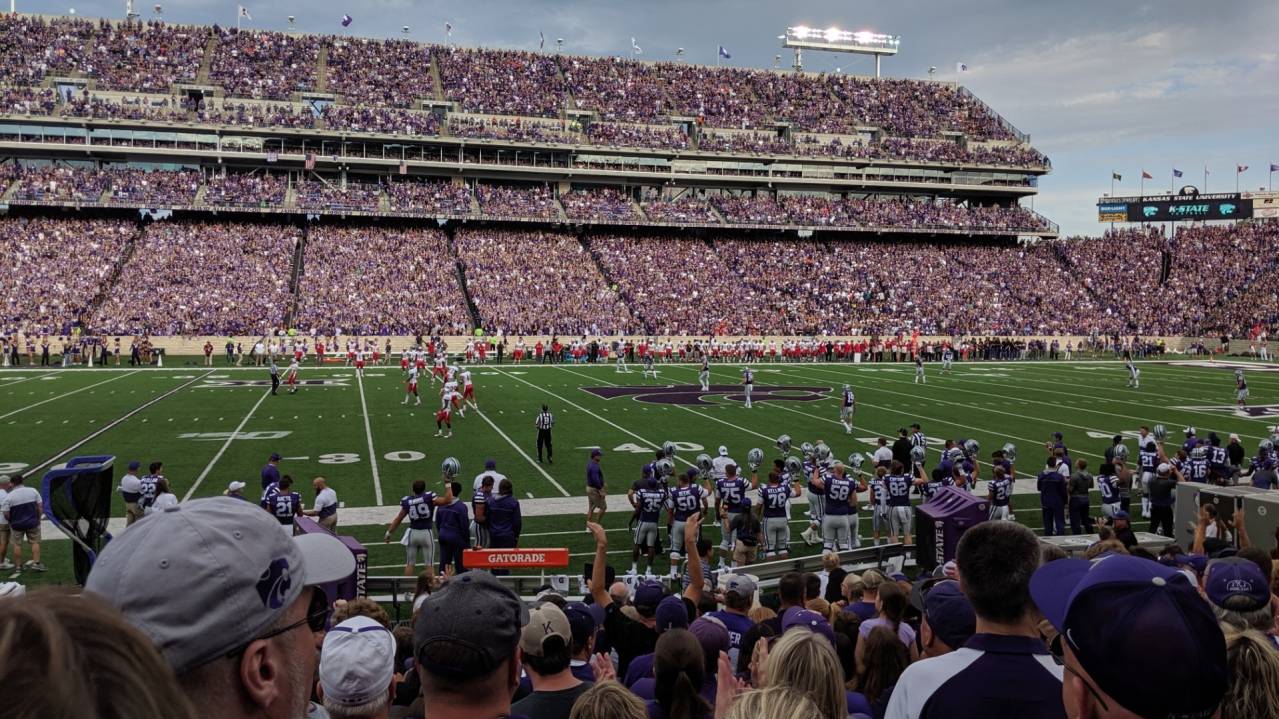 Lower Level (Sections 1-34) | Kansas State Wildcats Football vs ...
