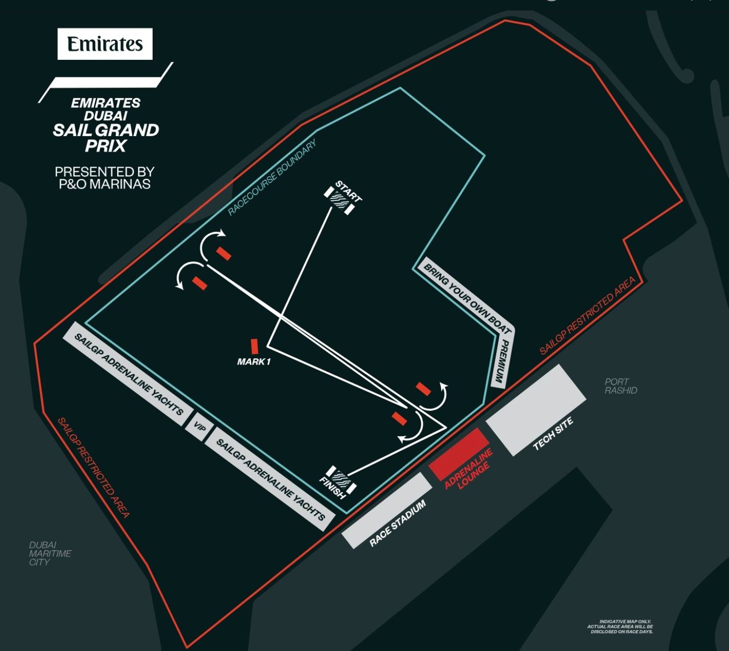 Waterfront Grandstand | Dubai Sail Grand Prix | 23-24 Nov 2024 | Mina ...