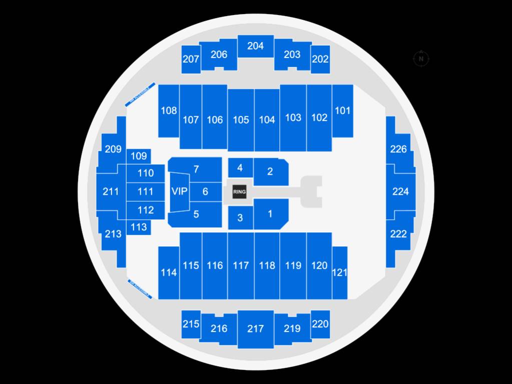 Ringside Floor (Sections 1–7) | WrestleDream | 12 Oct 2024 | Tacoma ...