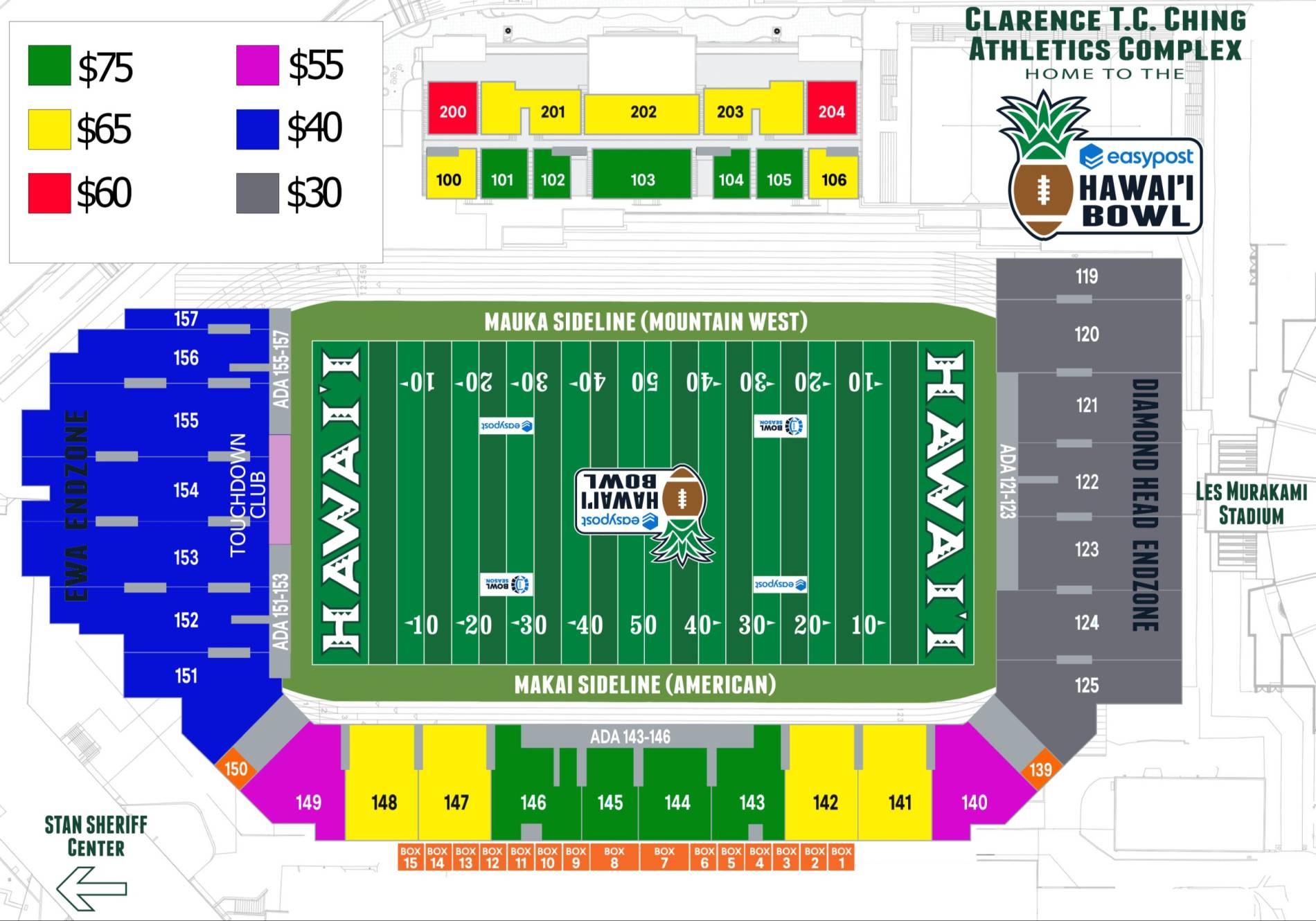 Hawai'i Bowl Tickets | 21 Dec 2024* | Clarence T.C. Ching Athletics ...
