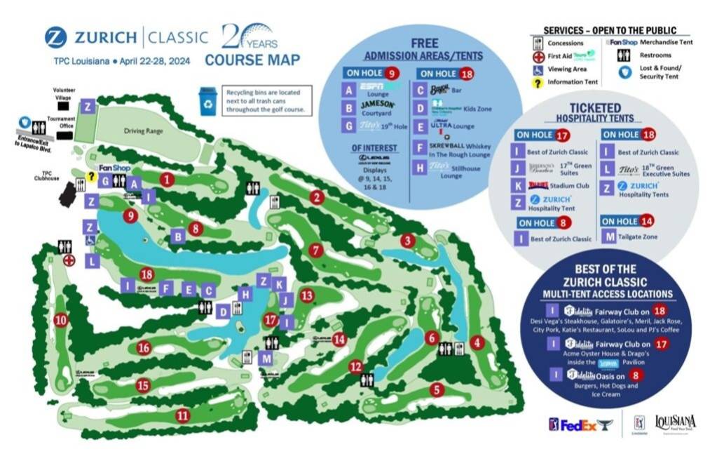 Fan Pack | Zurich Classic of New Orleans | 22-28 Apr 2024 | TPC ...