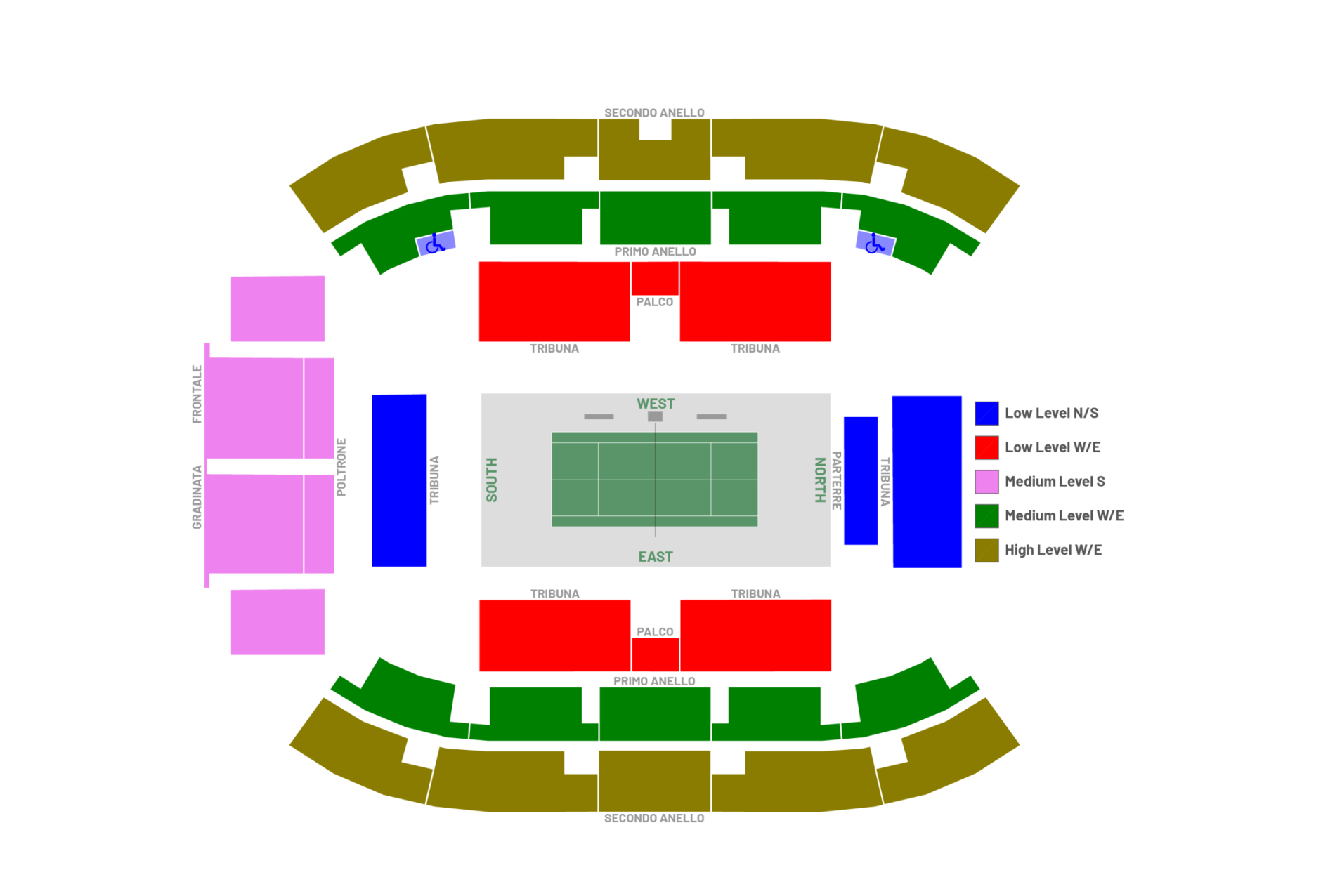 Unipol Arena Bologna Settoriale Profilo Per Unipol Arena